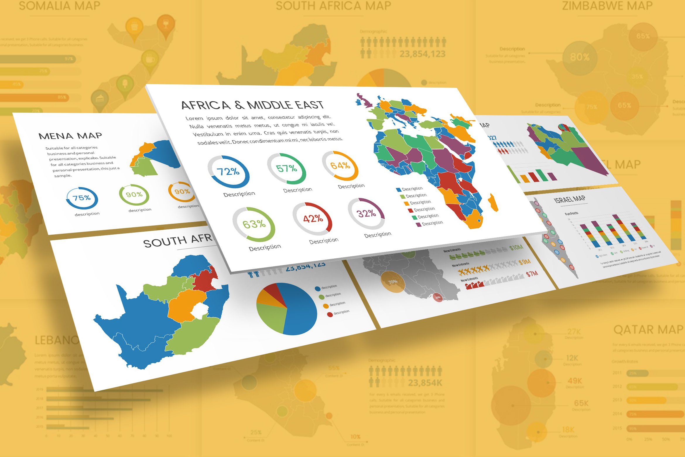 Africa & Middle East Maps – Slide Factory